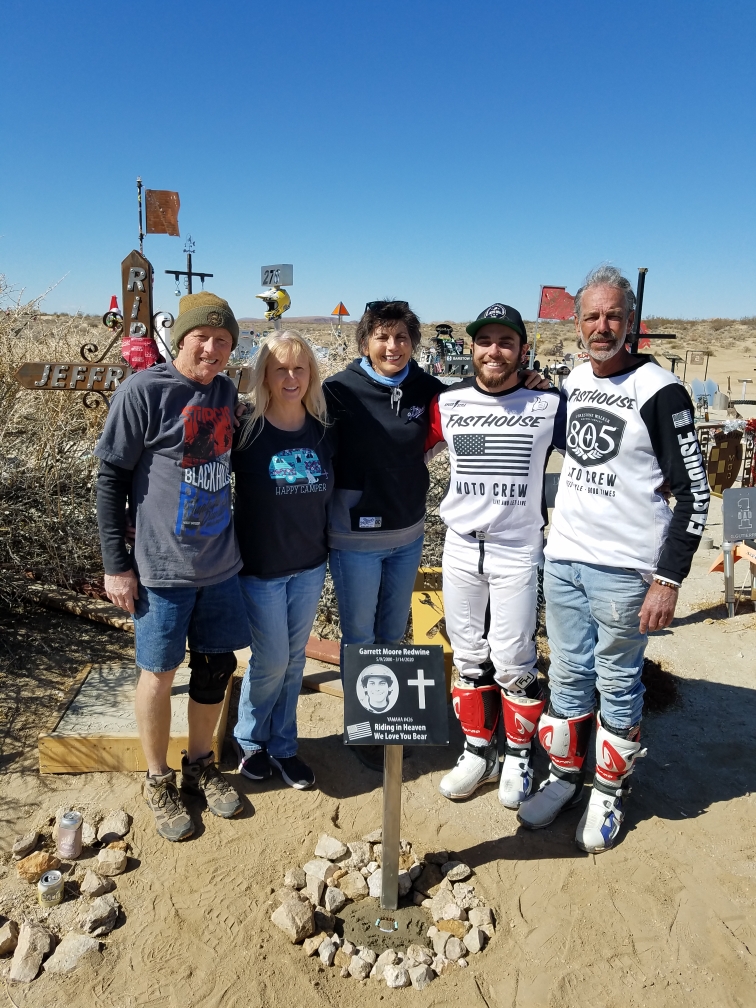 Garrett Memorial Ride “Husky Monument”, CA (plaque dedication ...